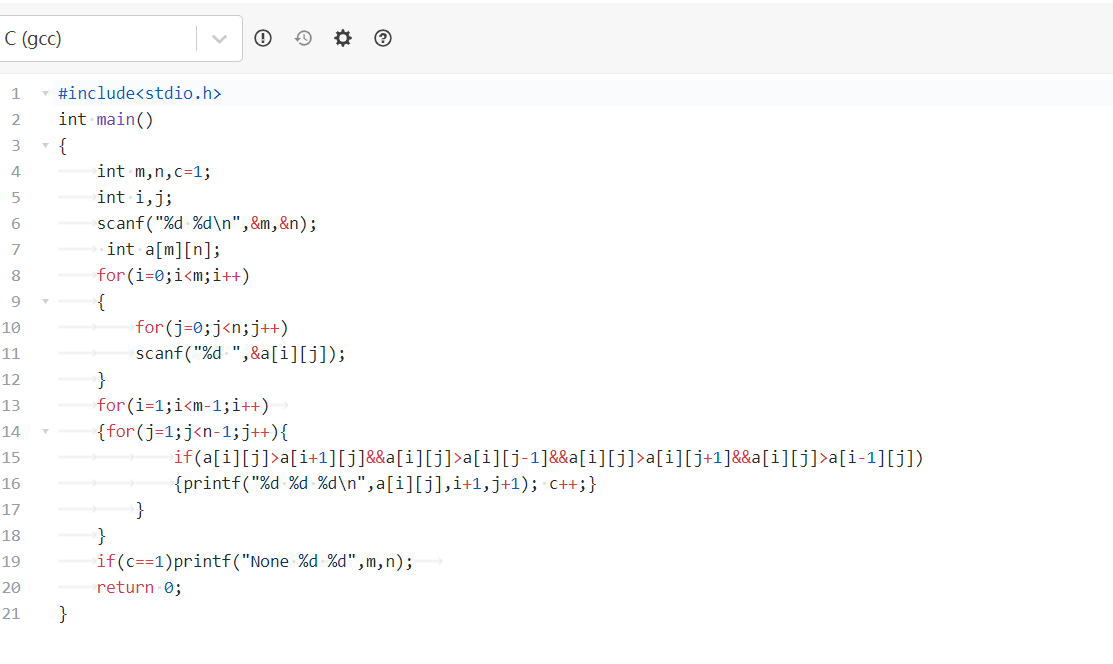 PTA7-1求矩阵局部最大值-CSDN博客