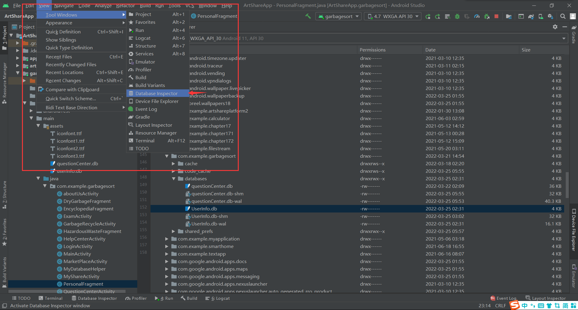 Android studio导入外部sqlite数据库后对数据库进行修改和操作_android studio sqlite数据库在哪编辑-CSDN博客