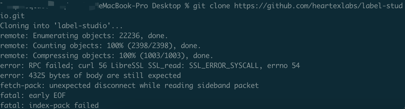 GitHub clone时报错unexpected disconnect while reading sideband packet，early EOF-CSDN博客