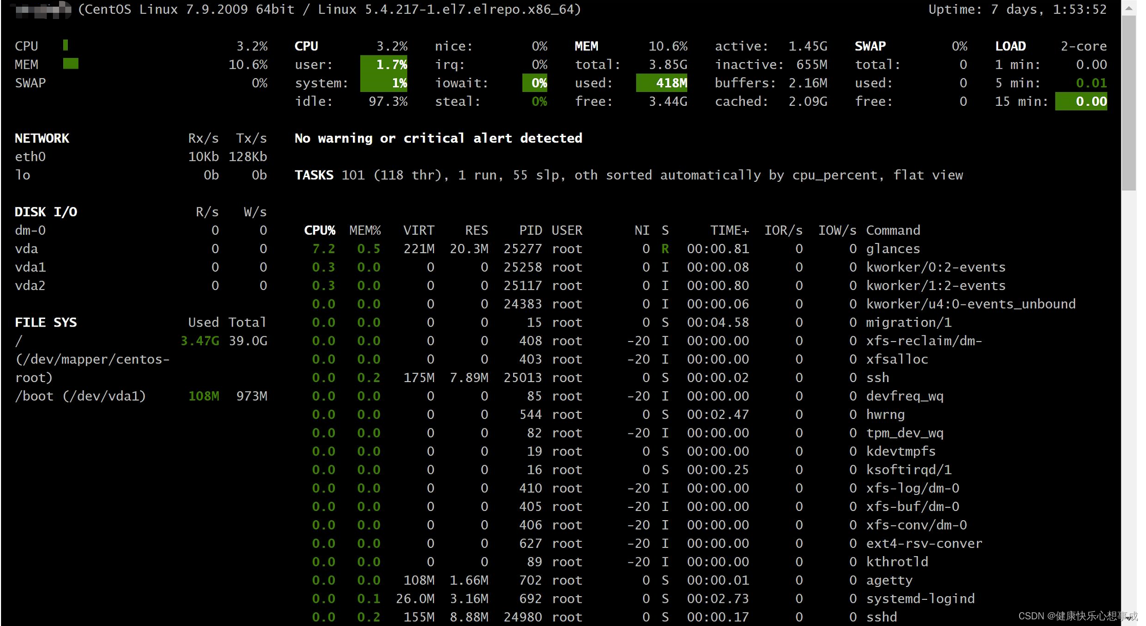 使用 Glances+InfluxDB+Grafana 搭建系统监控平台_glances+grafana-CSDN博客