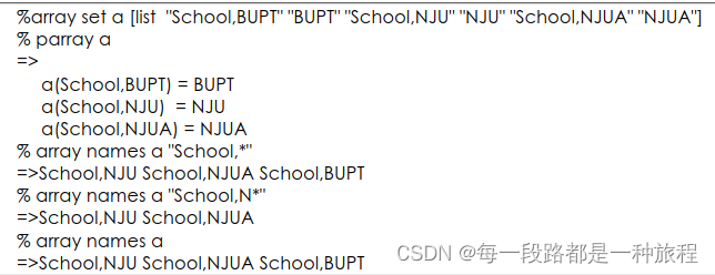 TCL数组_tcl 数组-CSDN博客