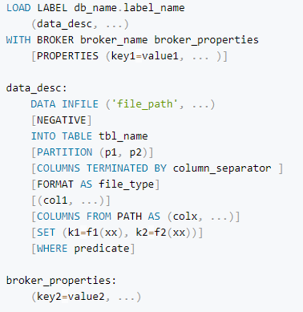 StarRocks（三）数据导入与查询_starrocks 查询两小时内数据 sql-CSDN博客