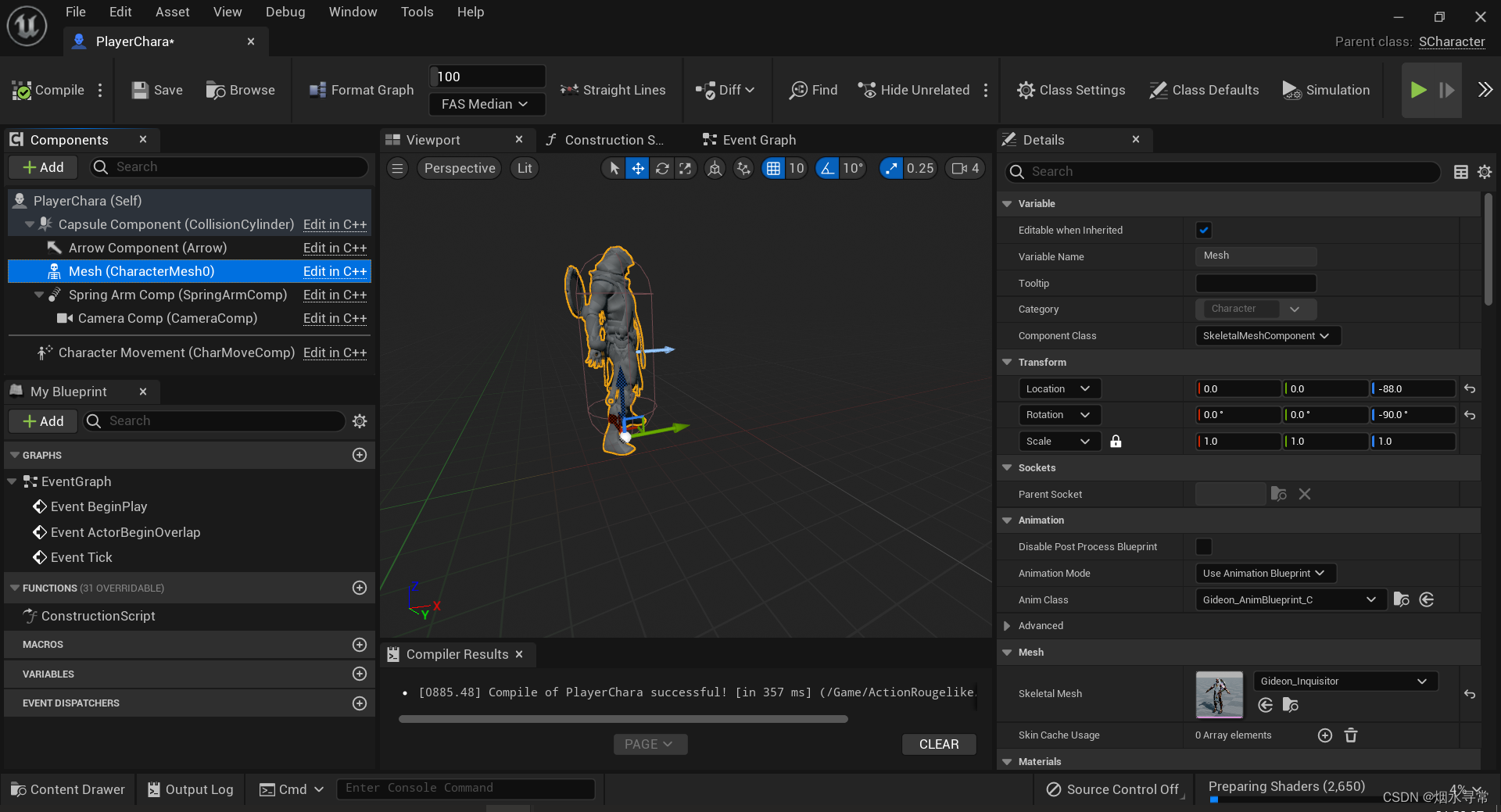 Unreal Engine Rider 学习笔记二 旋转，魔法攻击 11月5日_roll value unreal-CSDN博客
