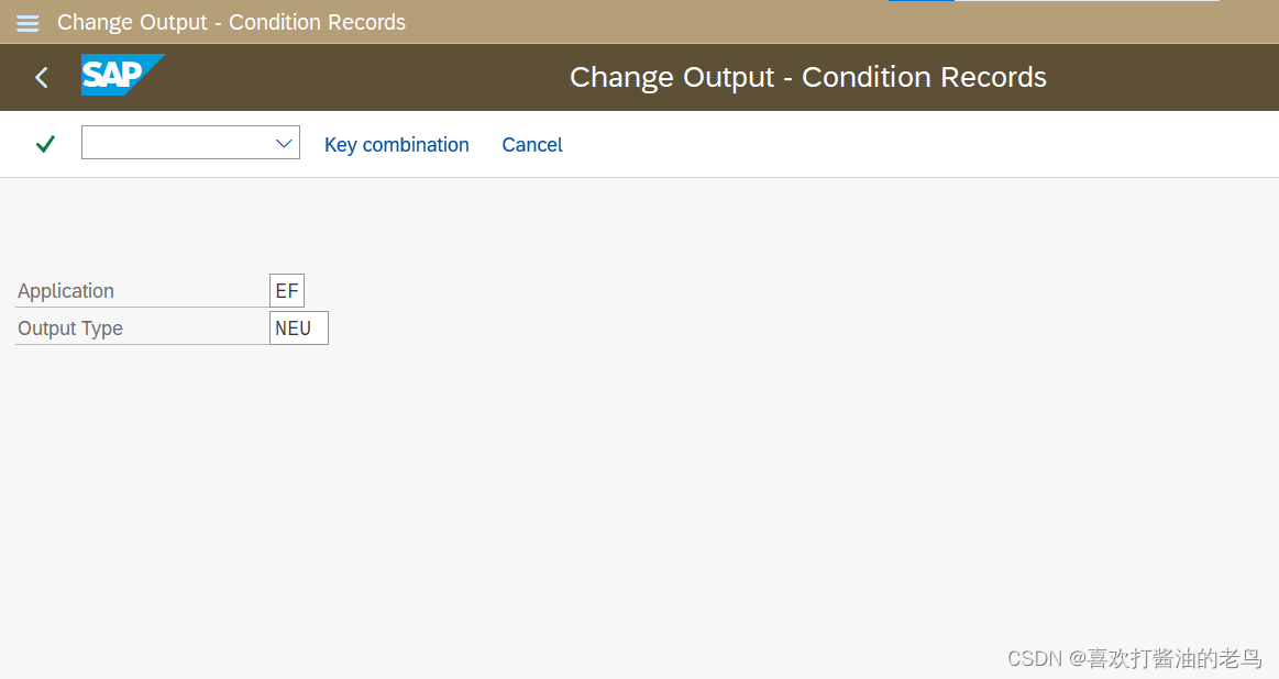 SAP MM 事务代码NACR维护Output Condition Record_sap nacr-CSDN博客