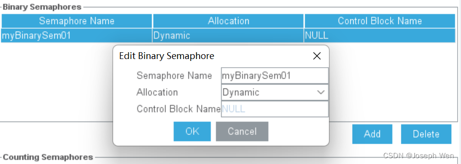 【FreeRtos教程五】STM32 CubeMx——Binary and Counting Semaphore（二进制信号量和计数型信号量）_usb irq binary semaphore ...