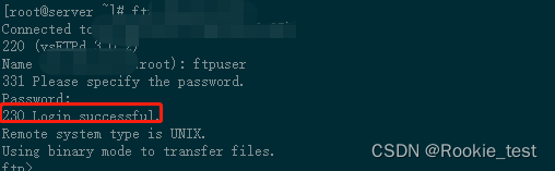 linux ftp服务器登录报错530 Login incorrect._linux ftp 530 login incorrect-CSDN博客