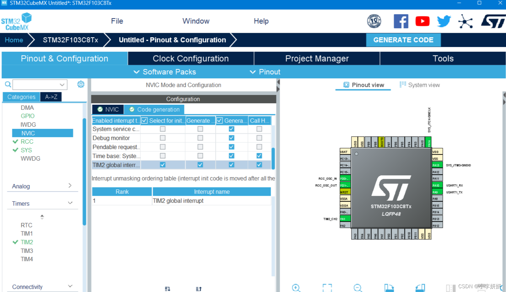 定时器&PWM应用编程_stm32 while(1)循环速度-CSDN博客