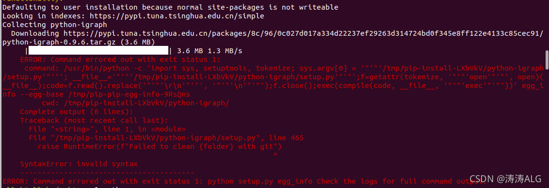 Python Igraph安装失败的解决方案build Failed For The C Core Of Igraph Csdn博客
