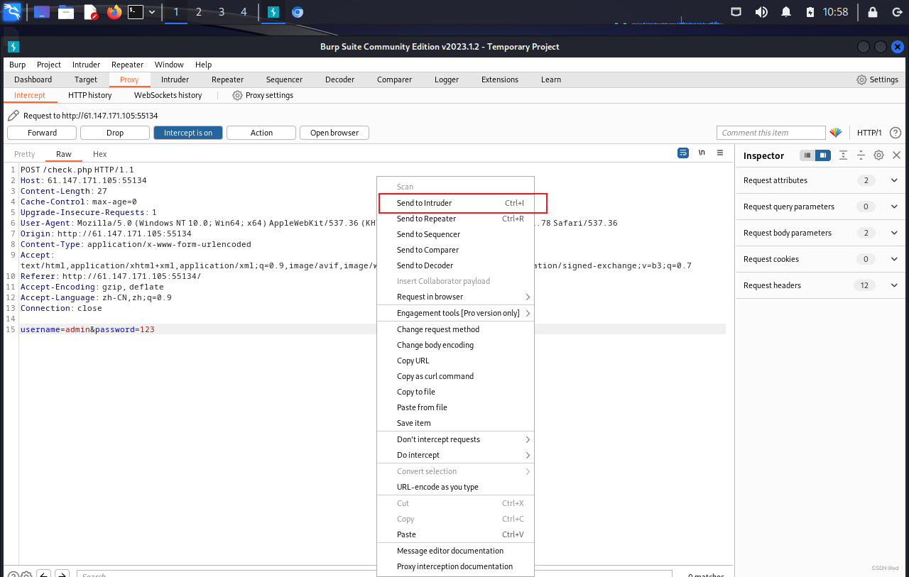 在kali中进行bp字典爆破——攻防世界weak_auth结尾附带常用bp字典_bp密码字典-CSDN博客