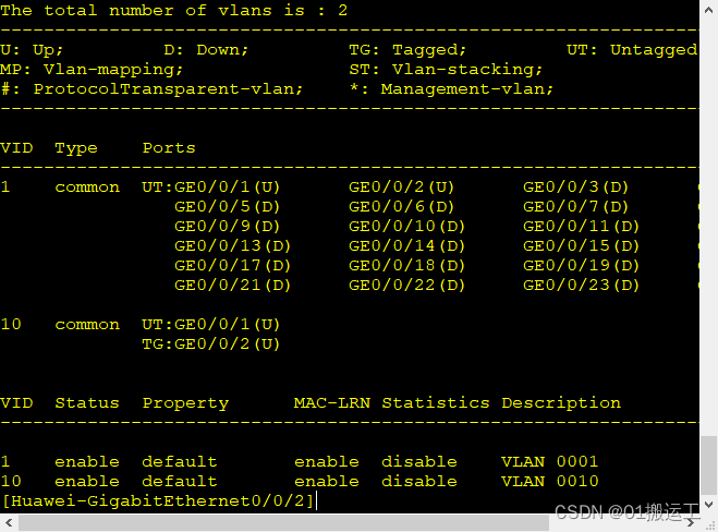 华为交换机hybrid接口用法_port hybrid pvid vlan 1-CSDN博客