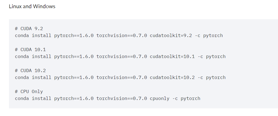 pytorch和pycocotools的安装-CSDN博客