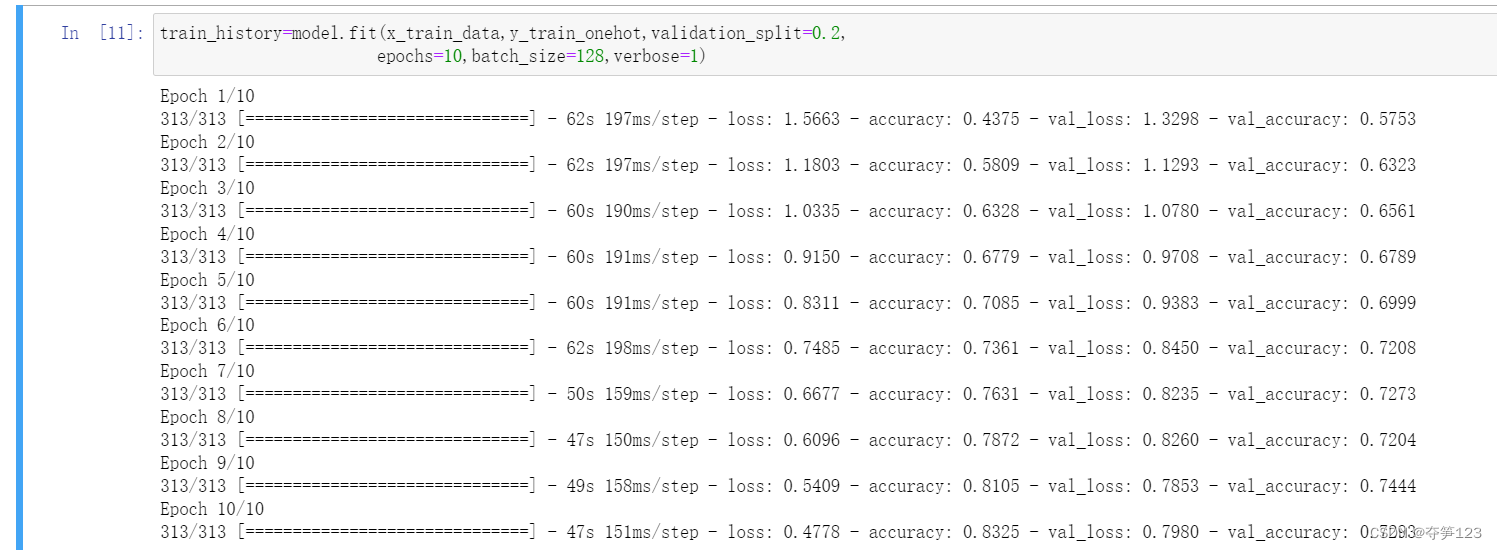 keras卷积神经网络+CIFAR10数据集_from tensorflow.keras.datasets import cifar10-CSDN博客