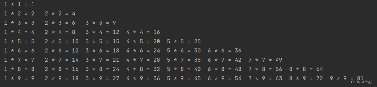 用python语言编写九九乘法表的for和while两种方法九九乘法表python编程for和while Csdn博客