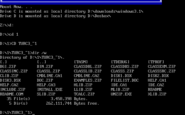 【C/C++】在Dosbox安装和体验Turbo C++ 3.0-CSDN博客