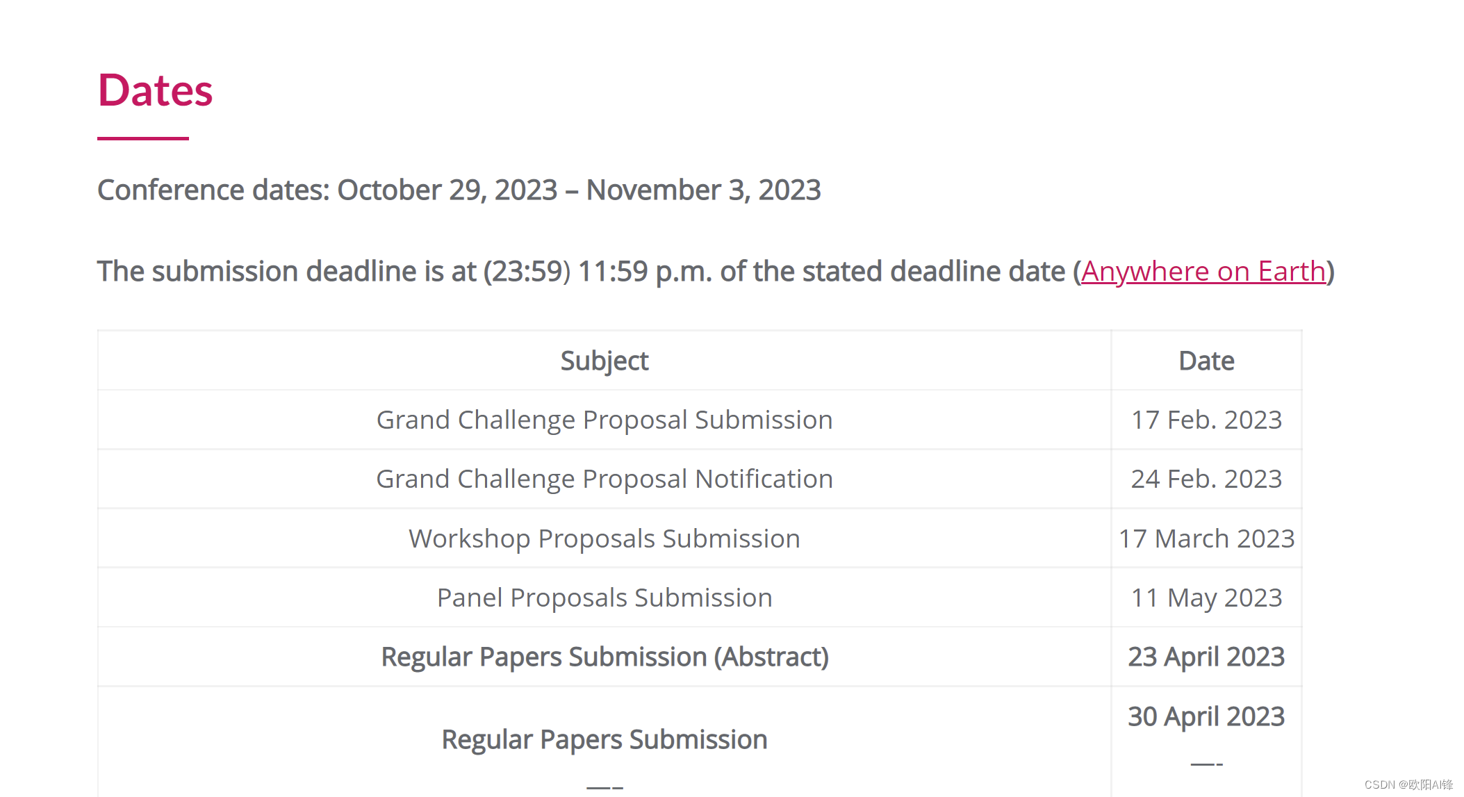 ACM MM 2023截止时间_acm mm2023-CSDN博客
