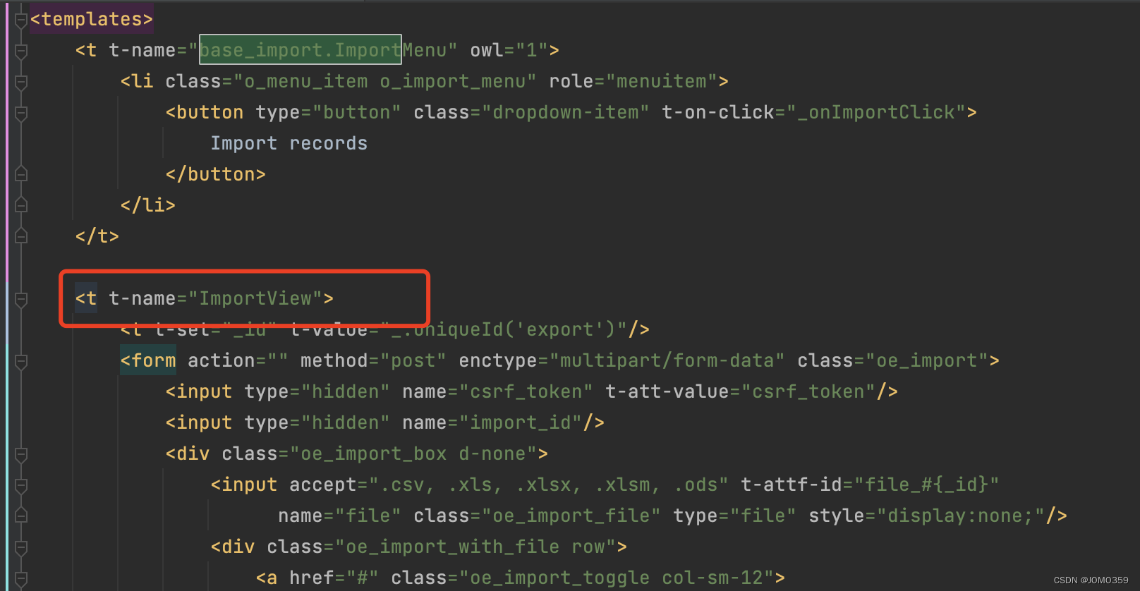 odoo继承其他模块qweb模版并改写_继承修改qweb模板-CSDN博客