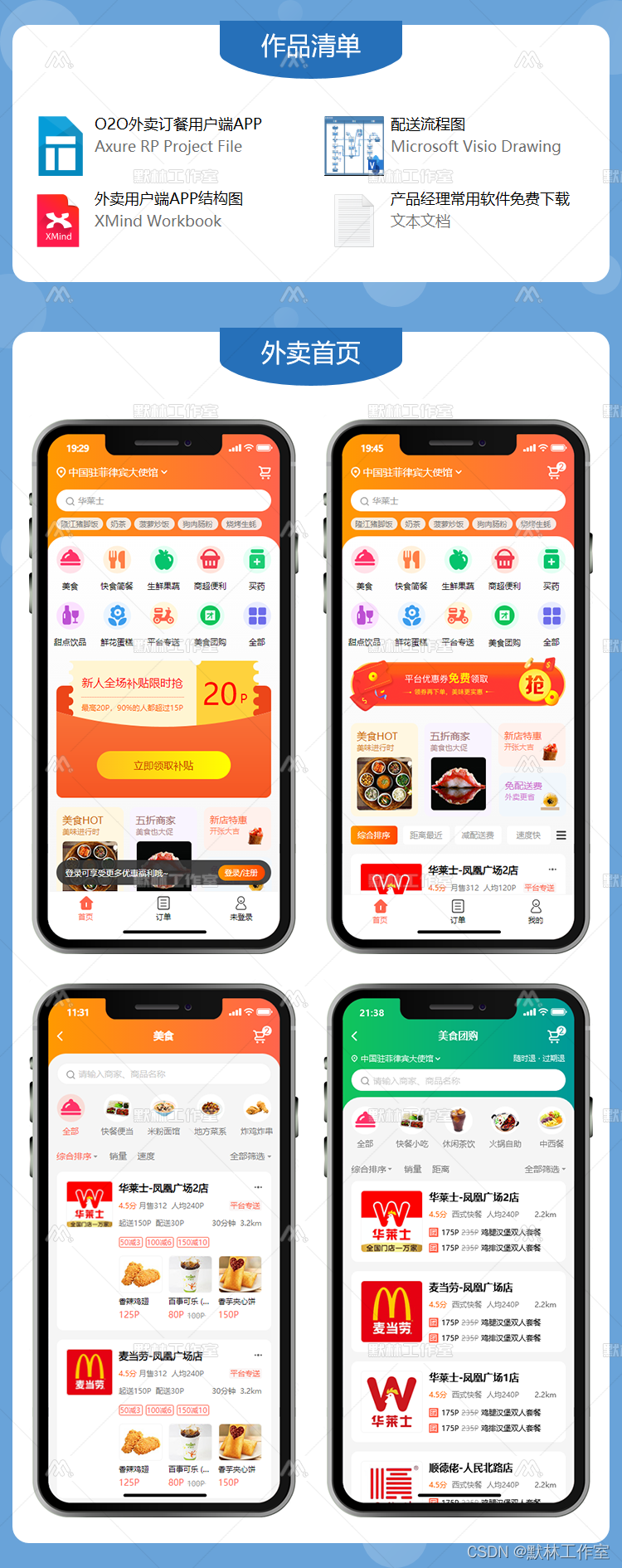 【O2O领域】外卖订餐APP用户端Axure原型作品（覆盖外卖APP主流功能）_ui外卖软件成品rp-CSDN博客