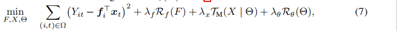 论文笔记:Temporal Regularized Matrix Factorization forHigh-dimensional Time Series Prediction_时间正则化 ...