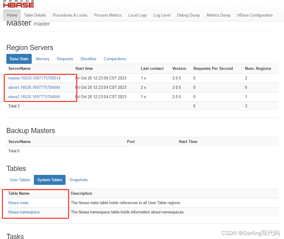 Hbase的web界面一直都是backup master（已解决）-CSDN博客