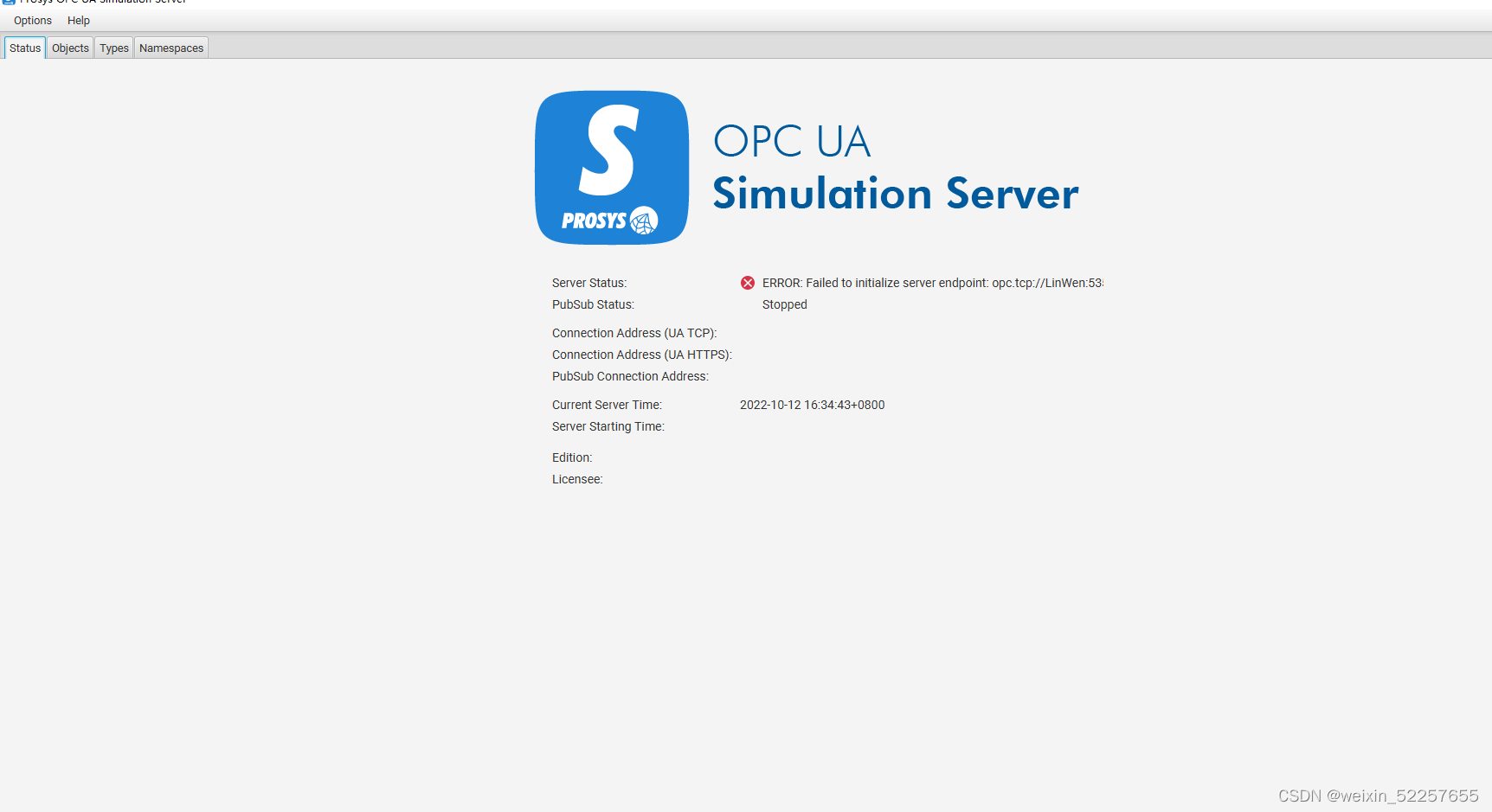 Prosys OPC UA Simulation 无法连接_828 opc baduseraccessdenied-CSDN博客