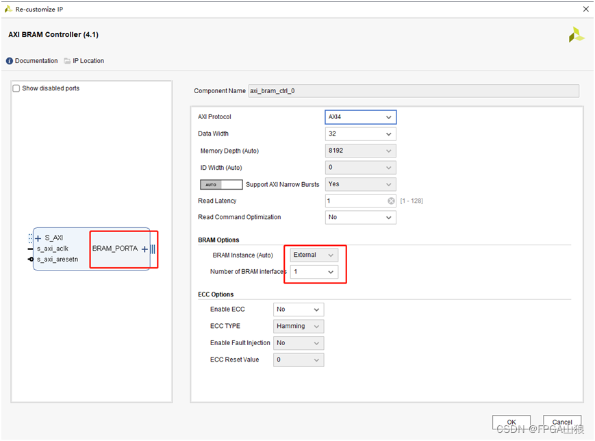FPGA学习记录（三）Zynq UltraScale+ MPSoC 基于 BRAM 的 PS 和 PL 的数据交互-CSDN博客