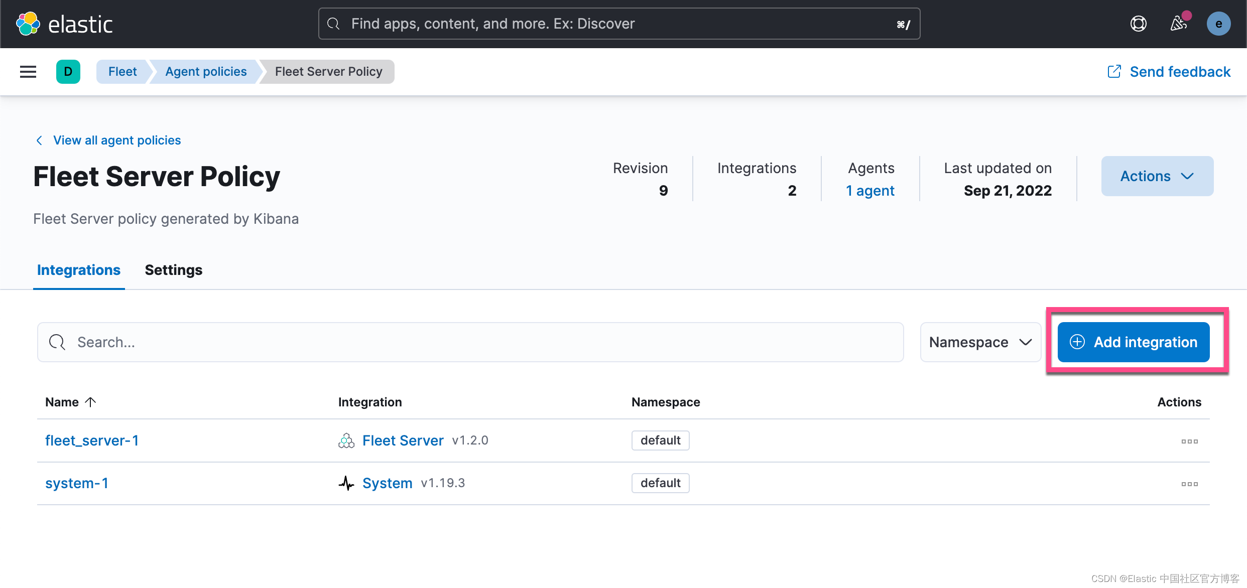 Observability：使用 Elastic Agent 来收集定制的 Tcp 日志 Csdn博客