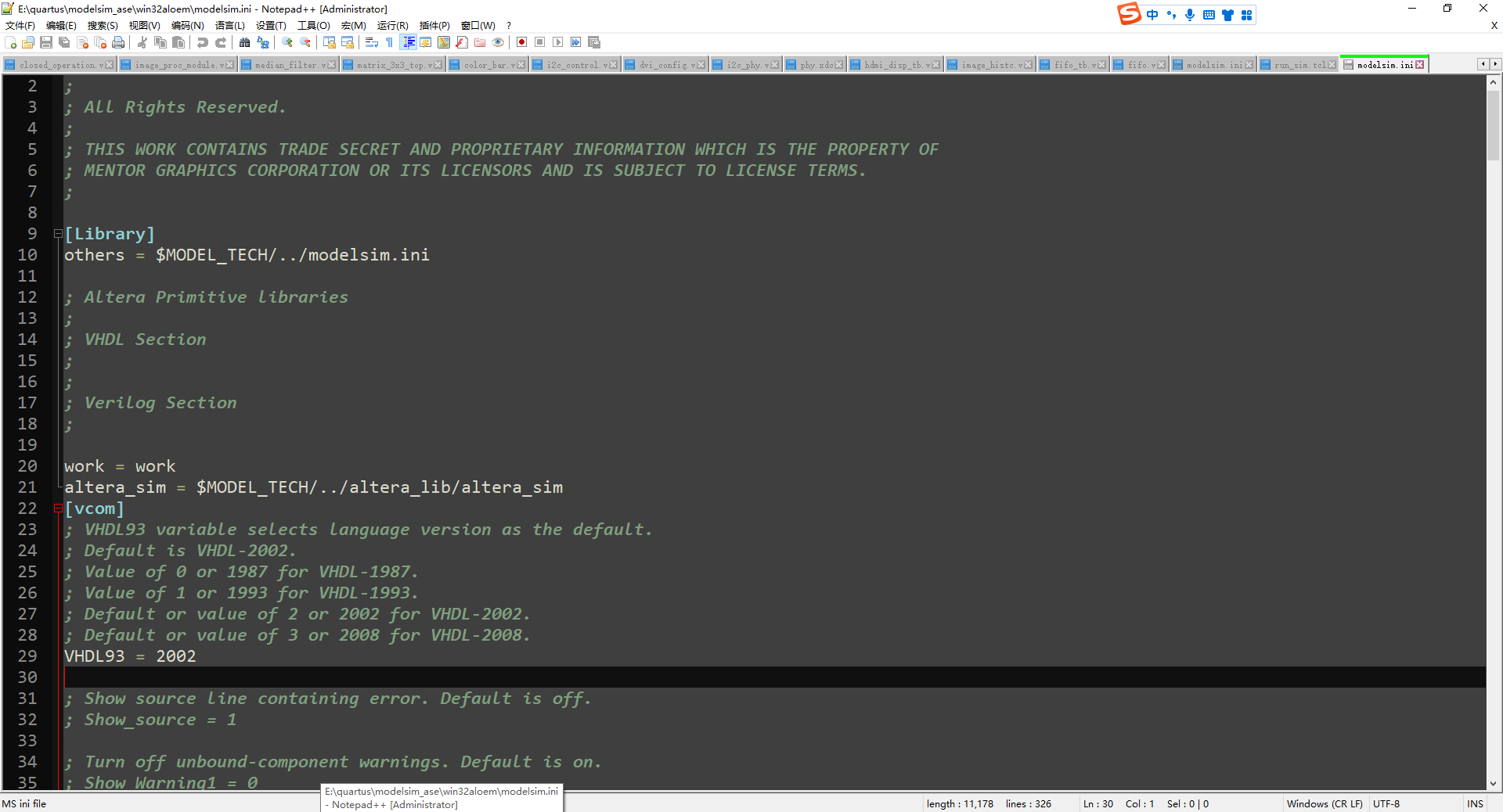 使用modelsim编译altera库_modelsim 编译 altera-CSDN博客