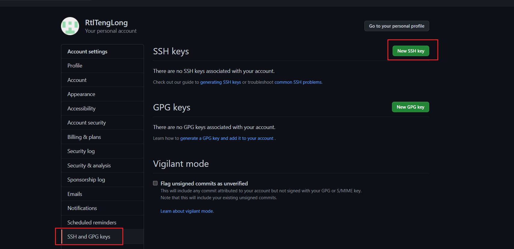 Git学习第3天（2021-12-08）2_you don't have any public ssh keys in your github -CSDN博客