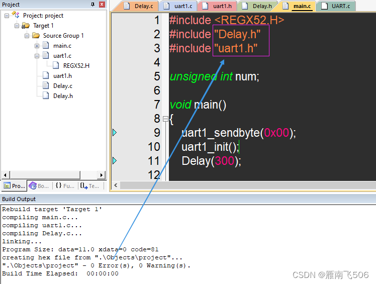 warning C318: can‘t open file ***warning C206: *** missing function 必须一致_mian.c(5): warning c318 ...