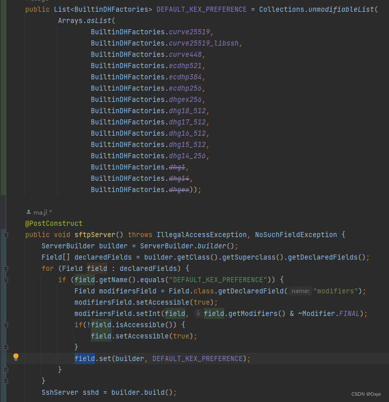 sftp连接工具ganymed-ssh2，连接不到Apache SSHD sftp服务器的问题_unable to negotiate key exchange for kex ...