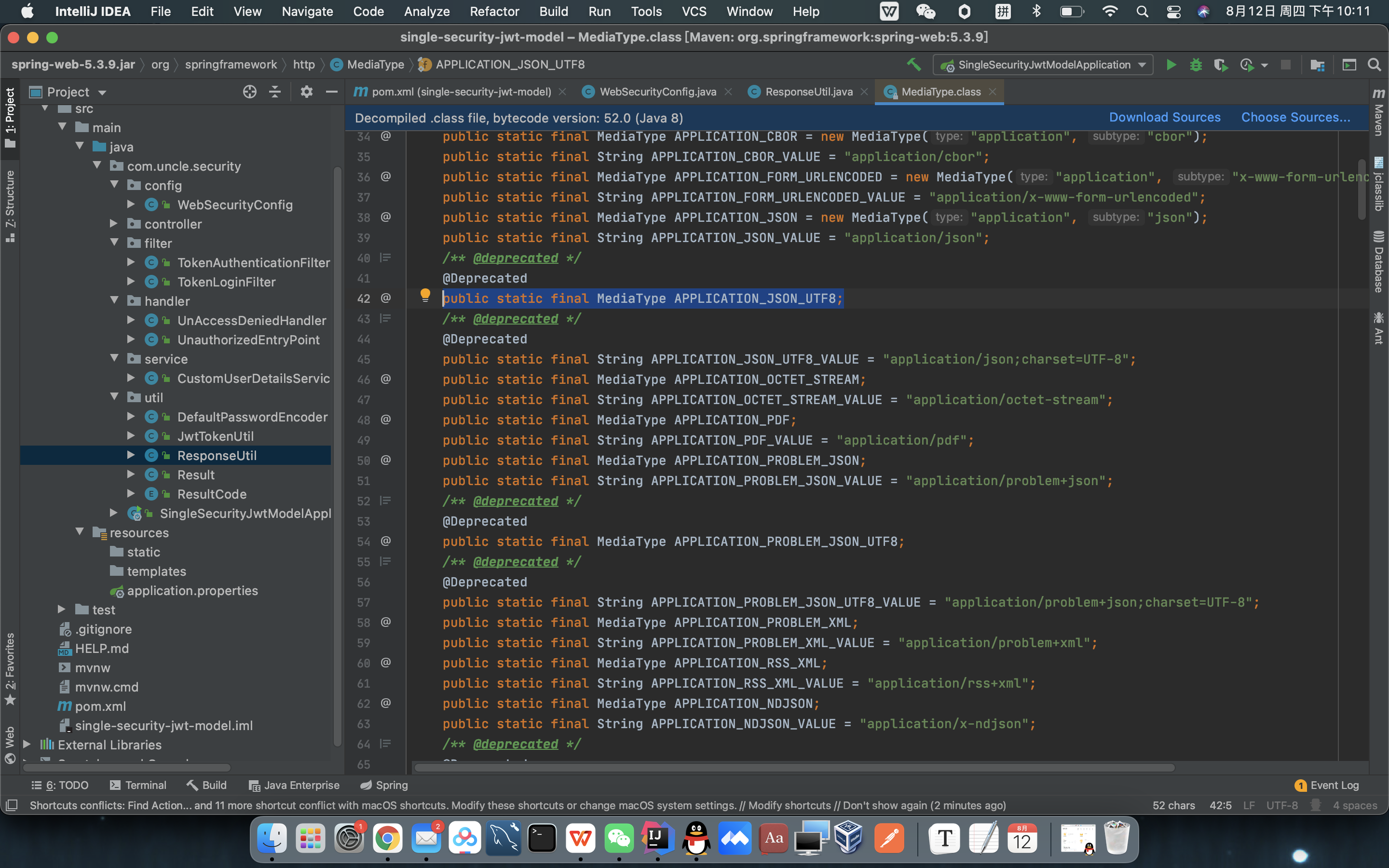 ‘APPLICATION_JSON_UTF8_VALUE‘ is deprecated【已解决】-CSDN博客