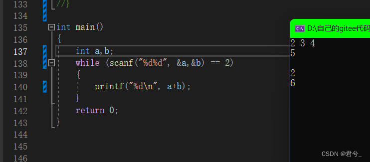 关于C语言中scanf多组输入的实现_多个scanf如何隔开输入-CSDN博客