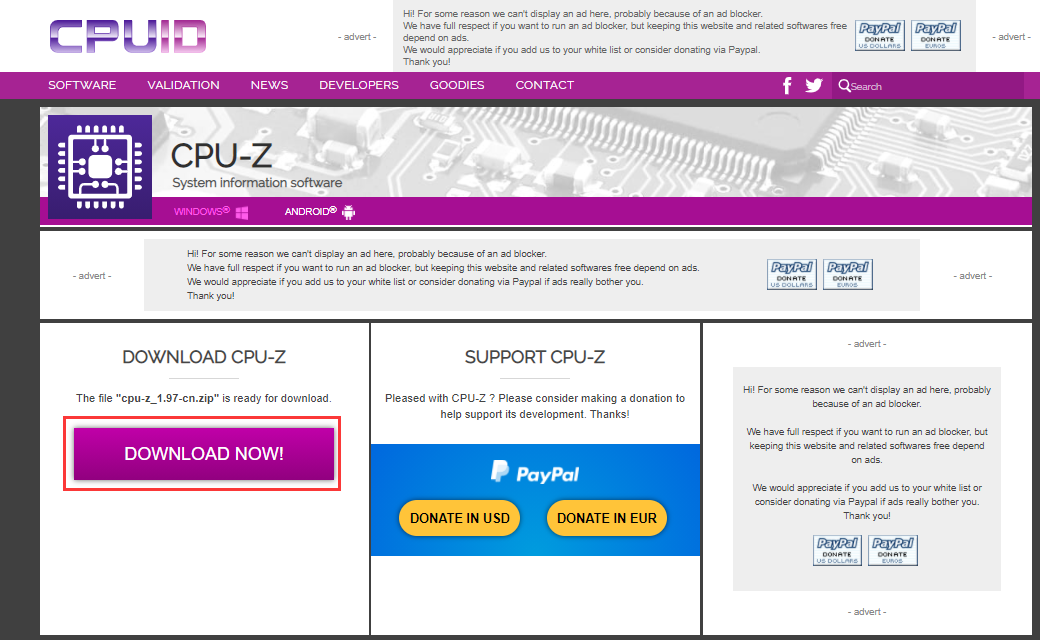 CPU检测软件CPU-Z的下载使用_cpuz官网-CSDN博客