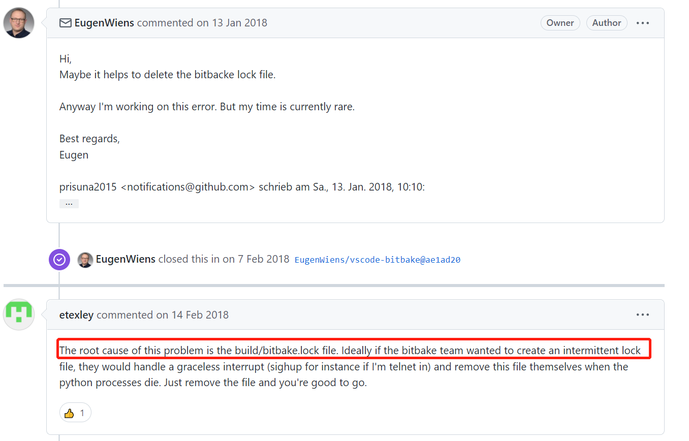【工作笔记】ERROR: Only one copy of bitbake should be run against a build directory_bitbake.lock_我也想变成 ...