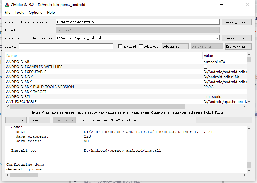 win10编译OpenCV4Android系列2-编译OpenCV4.5.2+opencv_contrib_windows cmake编译opencv 未android启用opencl-CSDN博客
