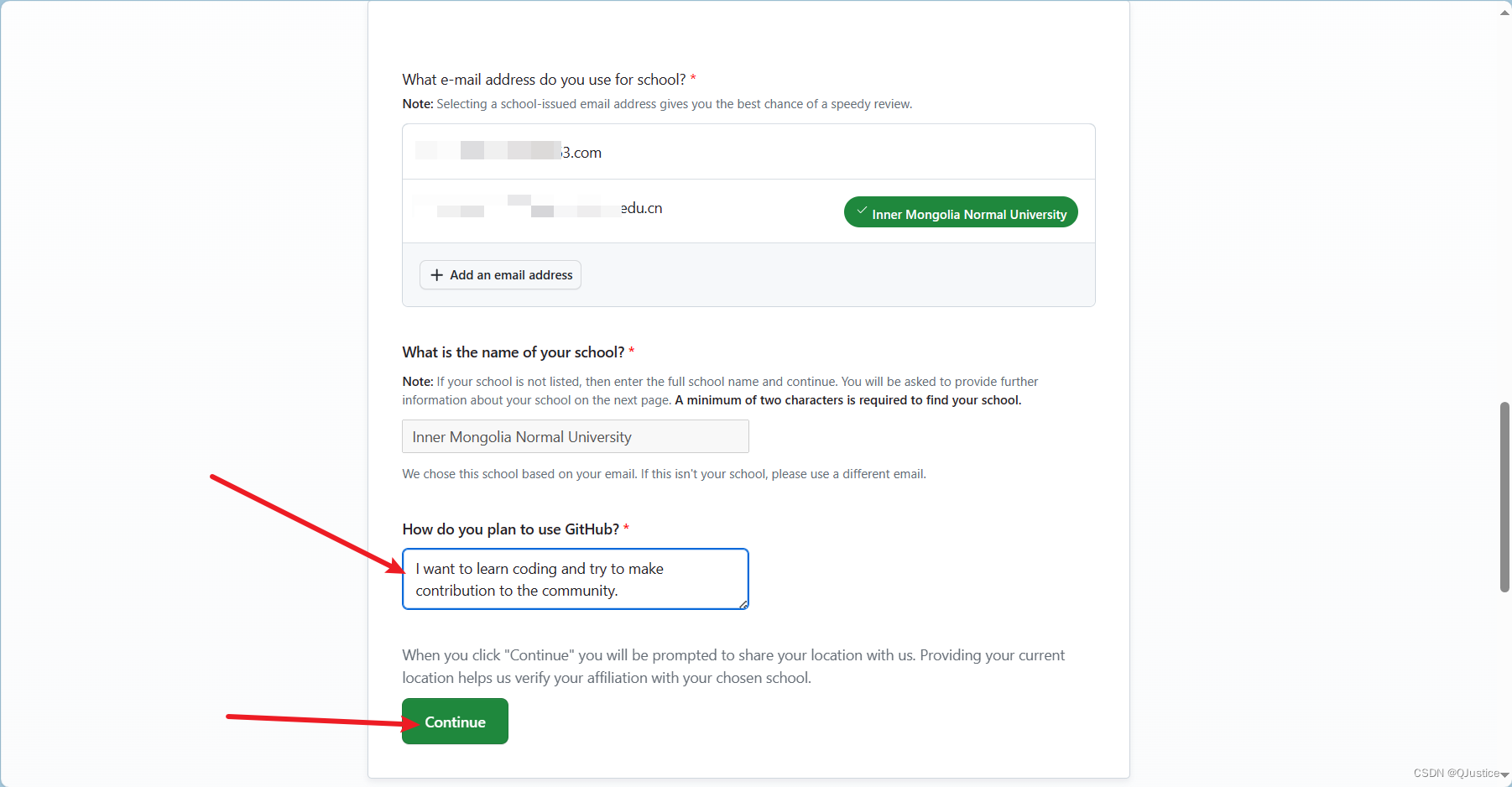 GitHub Student Developer Pack - GitHub Education 申请流程——内蒙古师范大学专供版教程 ...
