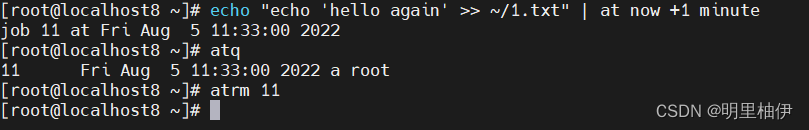 【Linux】 at命令详解_linux at-CSDN博客