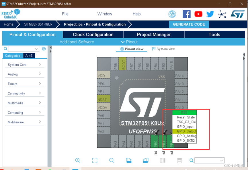 STM32跑马灯实验_禹虞的博客-CSDN博客