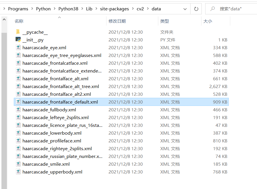 人脸识别1.0 python+opencv_haarcascade-frontalface-default.xml-CSDN博客