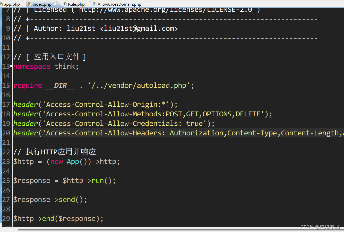 Thinkphp6 Vue Axios跨域问题解决thinkphp6 跨域中间件 教程 Csdn博客
