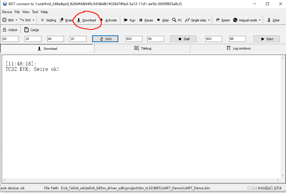 TLSR8258——BDT软件下载流程说明_tlsr8258教程-CSDN博客