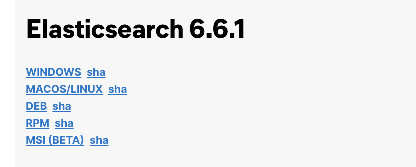 Elasticsearch(ES6)------（1） 下载、安装+kibana 下载_es6下载-CSDN博客