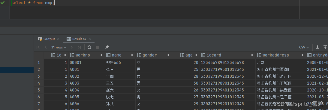 Mysql基础语法——dqlmysql根据性别对员工进行分组 Csdn博客