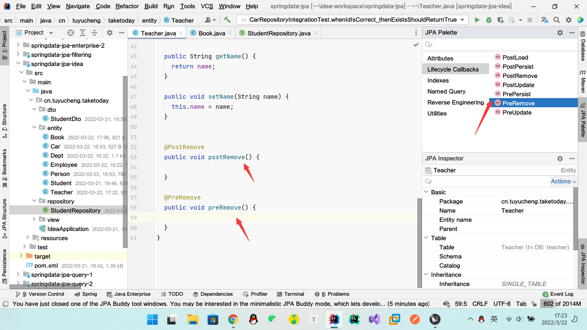 IDEA对SpringData JPA的强大支持_idea jpa插件_TAKE-TODAY的博客-CSDN博客