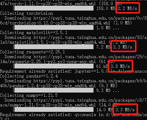 深度学习环境配置下载速度慢，下载加速教程_warning: the repository located at pypi.tuna.tsing-CSDN博客