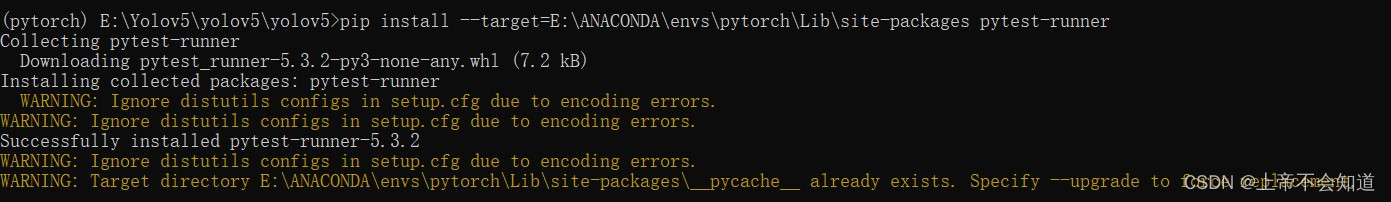 python个人bug修炼手册_warning: ignore distutils configs in setup.cfg due-CSDN博客