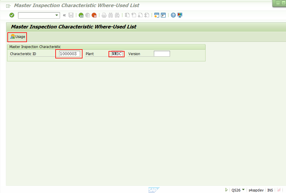 SAP QM初阶之QS26 - Where-Used List for Master Insp. Characteristic_sap itemwhereused-CSDN博客