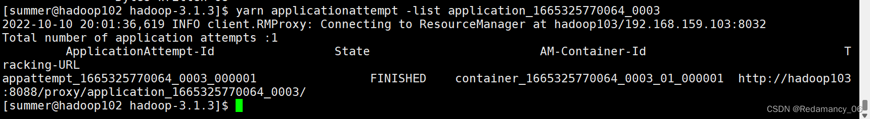 HadoopYarn常用命令、yarn application查看任务、yarn logs查看日志、yarn ...
