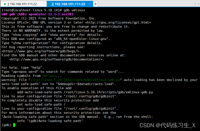 Linux中型实验：二、OpenEuler下GDB+Qemu进行内核调试_openeuler qemu-CSDN博客