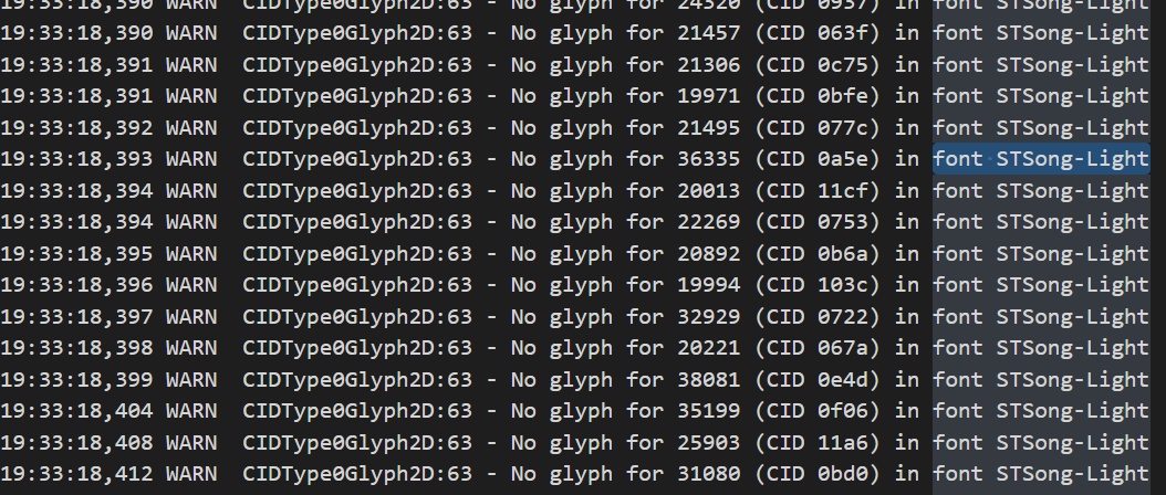 Pdfbox Font Stsong Light错误解决过程 Csdn博客 